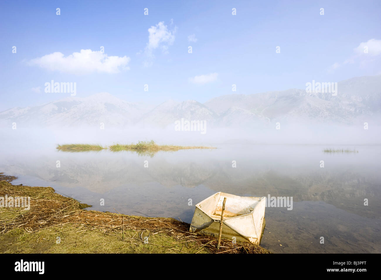 Lago del Matese lake in the Parco del Matese regional park, Campania ...