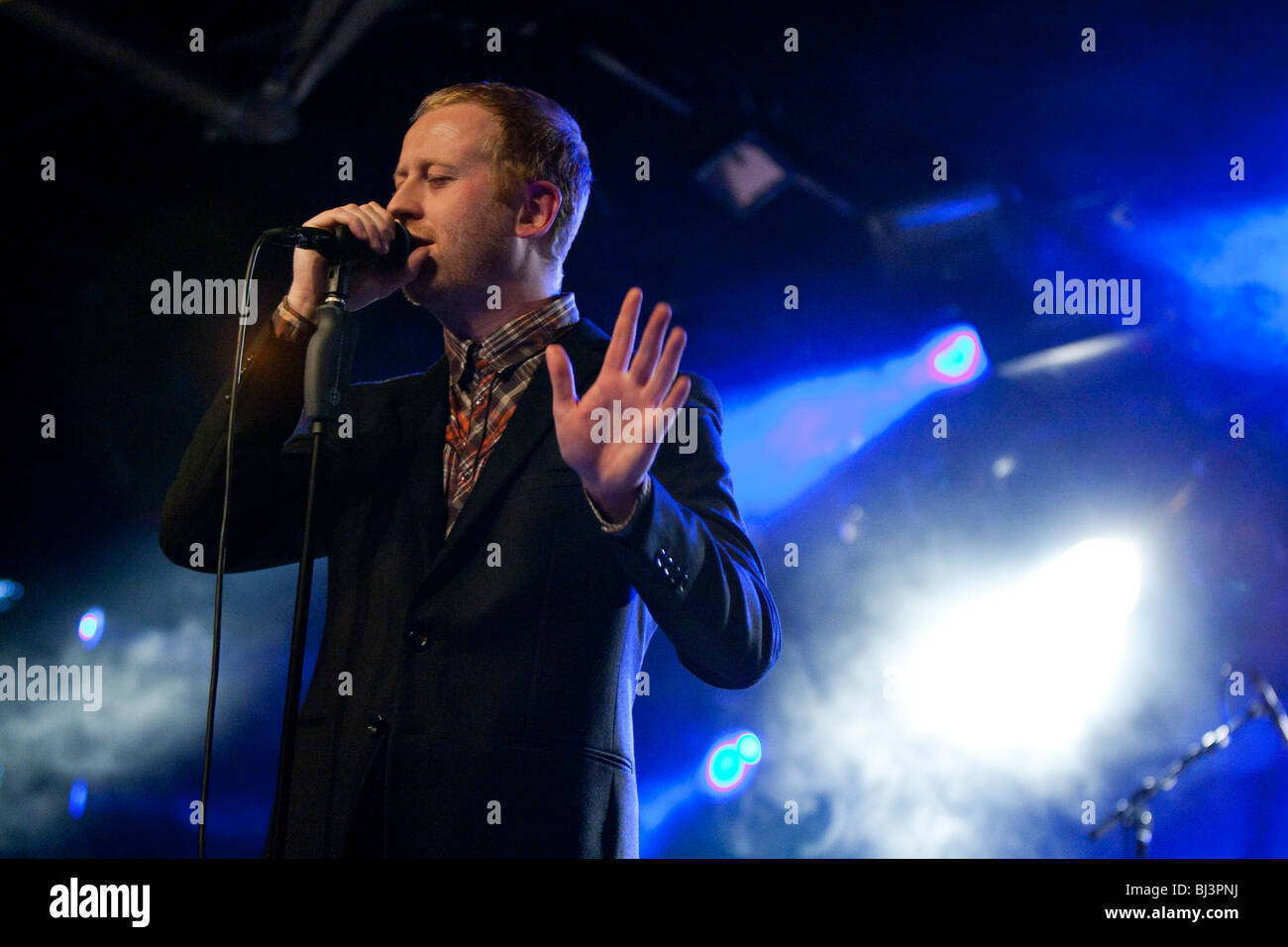 Mauro Guarise, singer and front man of the Swiss band Monotales live in ...