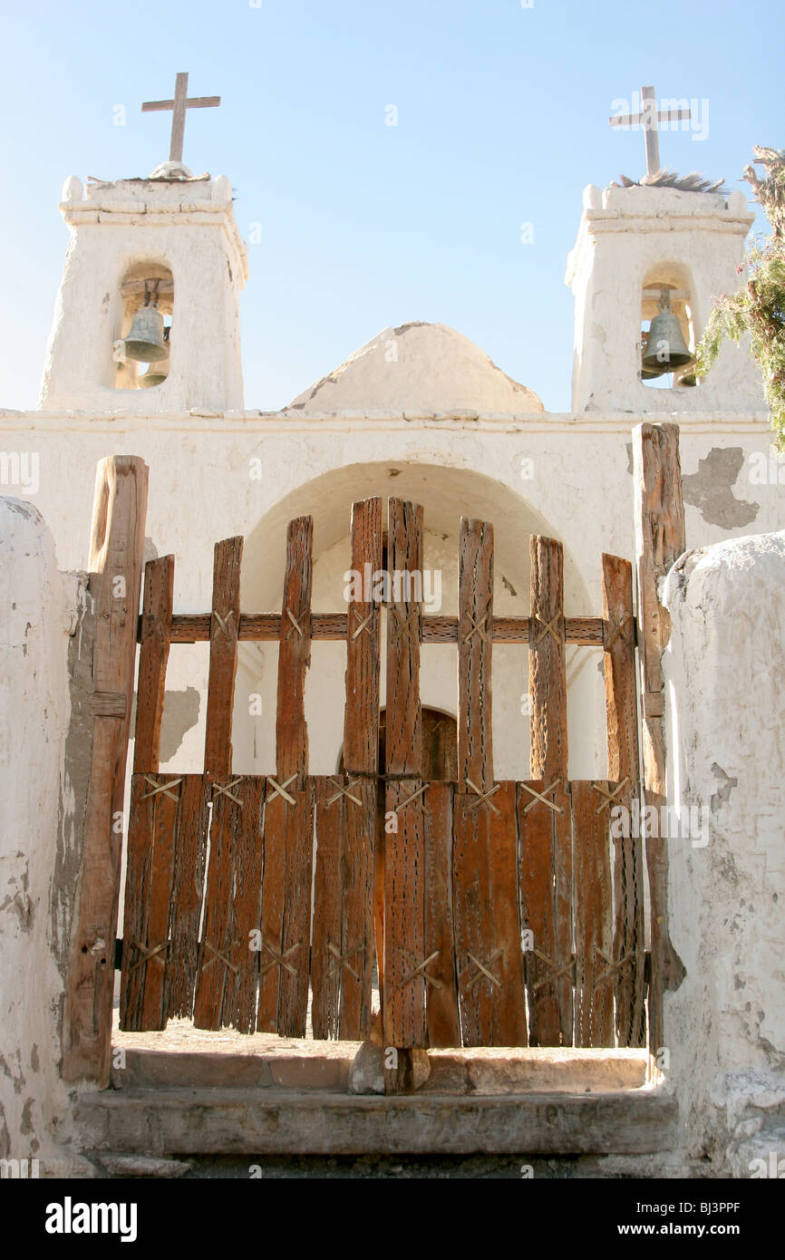 An adobe style church in a small town in northern Chile Stock Photo - Alamy