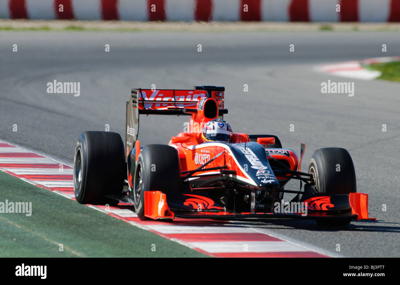 Timo GLOCK (GER) in the Virgin VR-01 race car during Formula 1 Tests ...