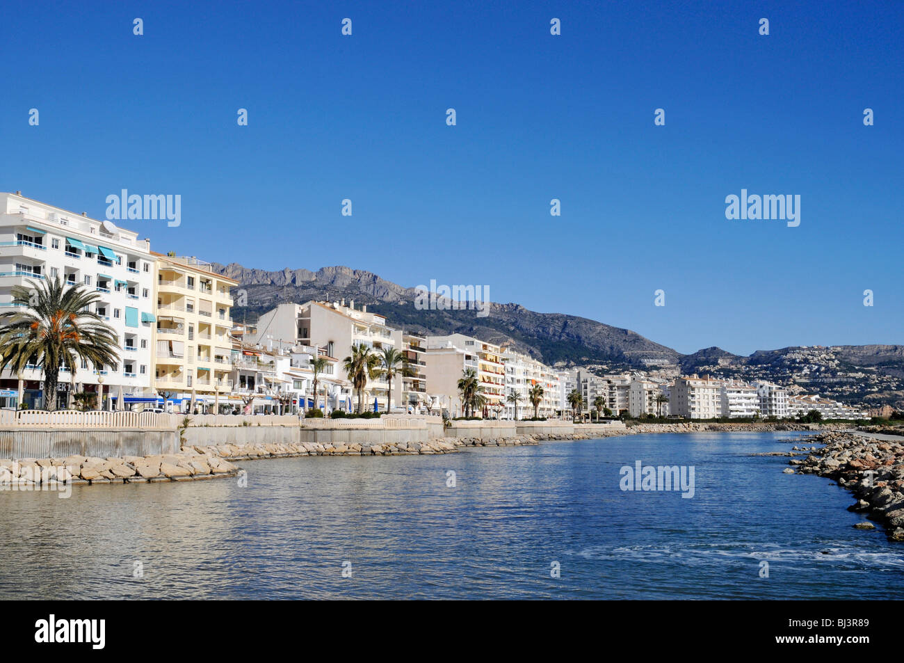 Promenade, Altea, Costa Blanca, Alicante province, Spain, Europe Stock ...