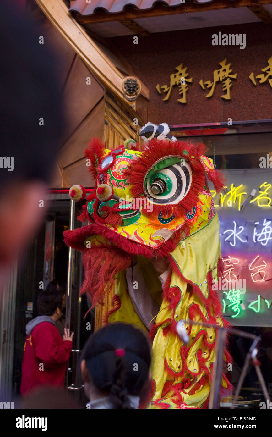 Wushi. Chinese New Year Celebration. Lu Bei Lion dances in Boston's ...
