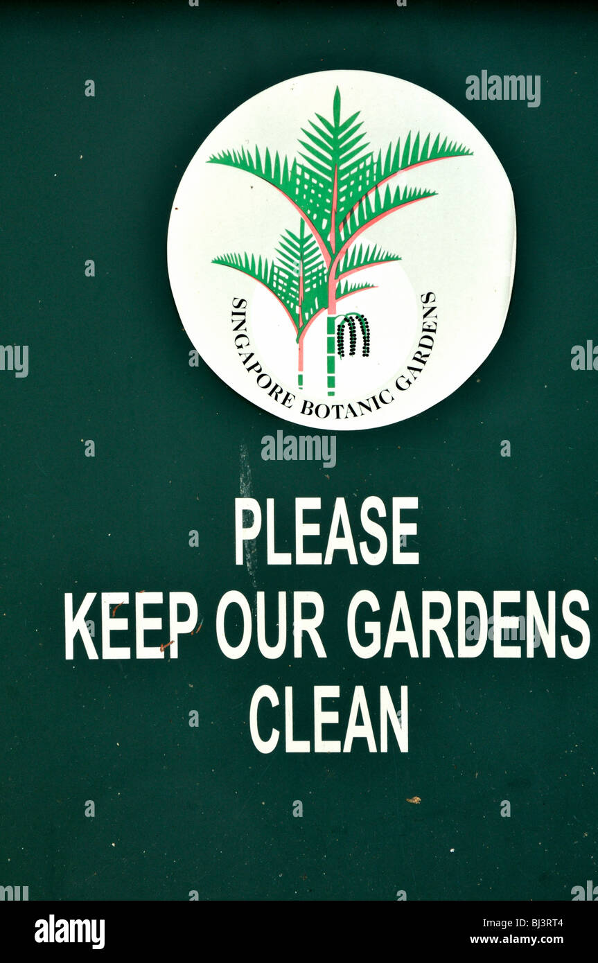 Keep singapore clean hi-res stock photography and images - Alamy
