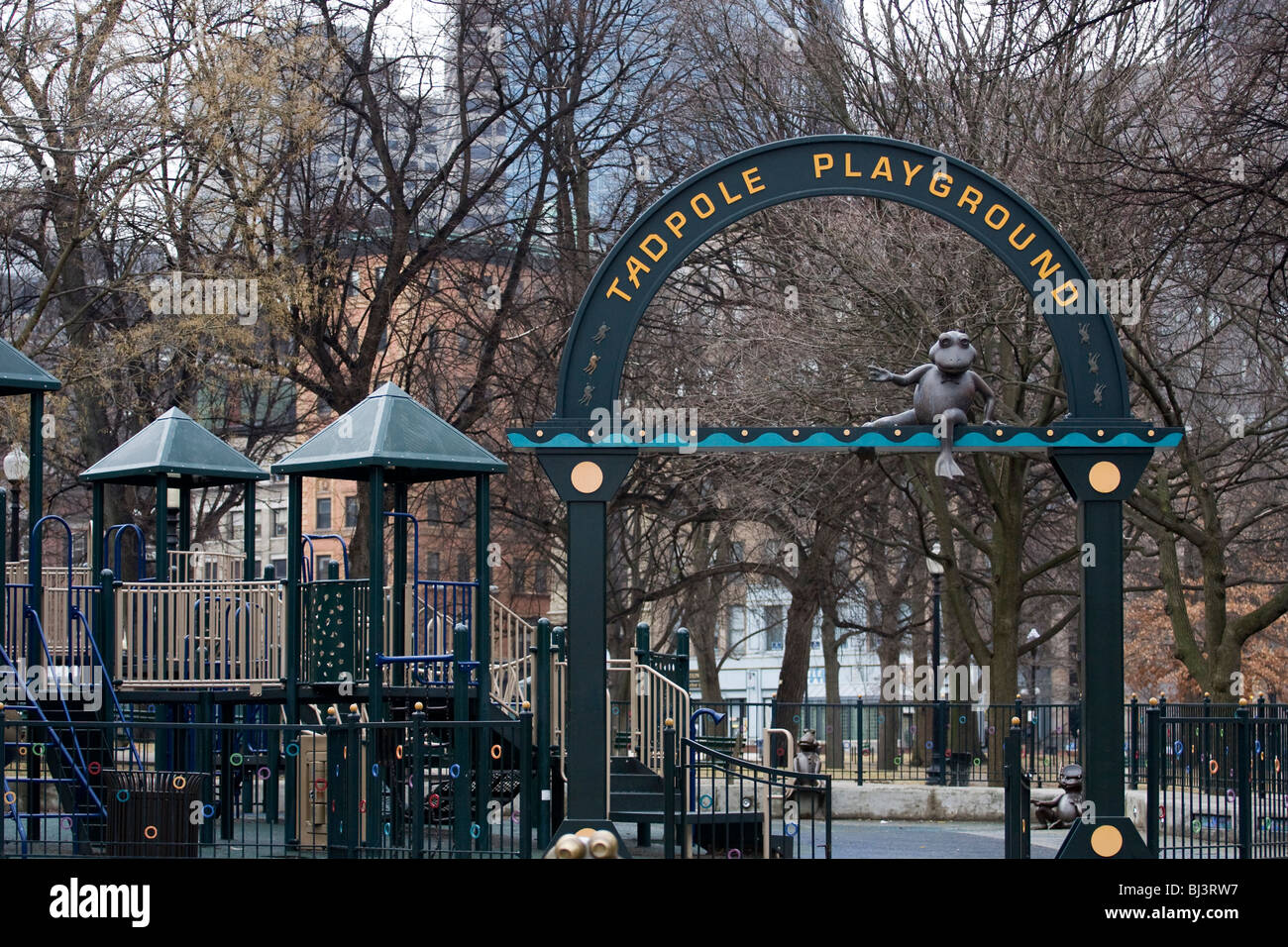 Tadpole Playground in the Boston Common, Boston, Massachusetts Stock ...