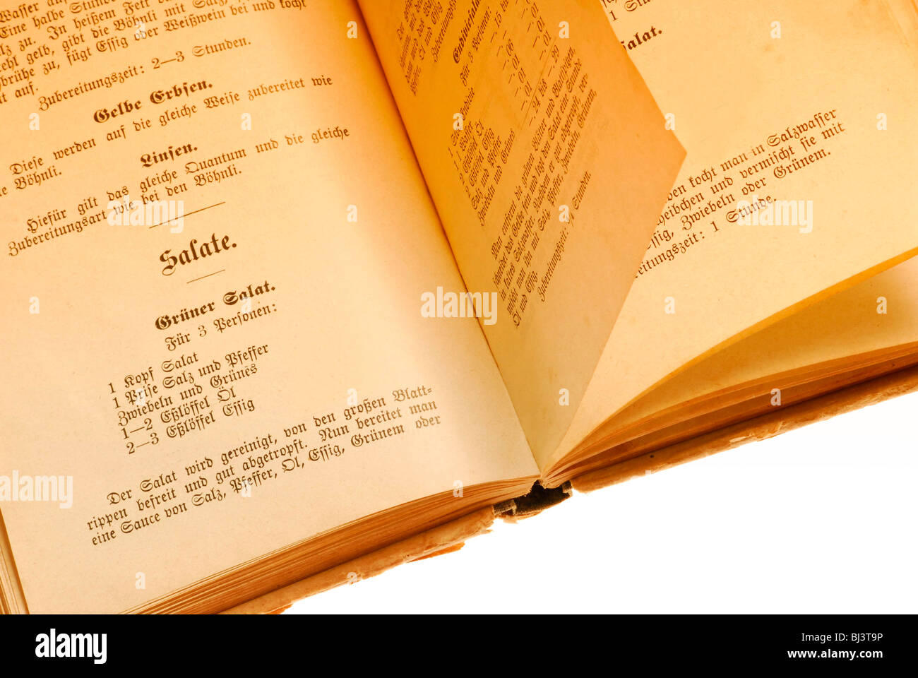 Historical cookbook from 1916 Stock Photo - Alamy