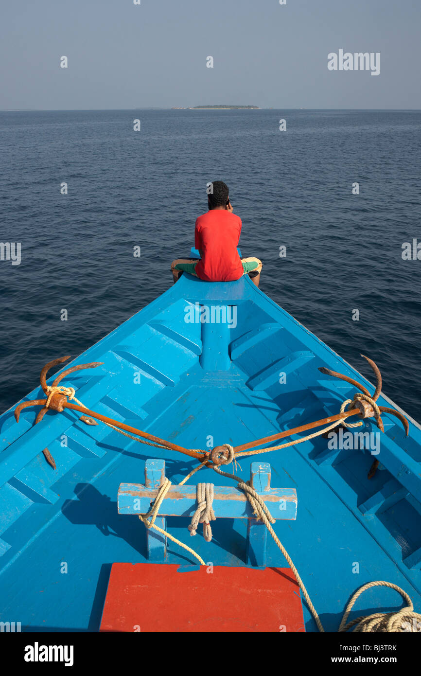 Dhoni traditional maldivian fishing boat hi-res stock photography and ...