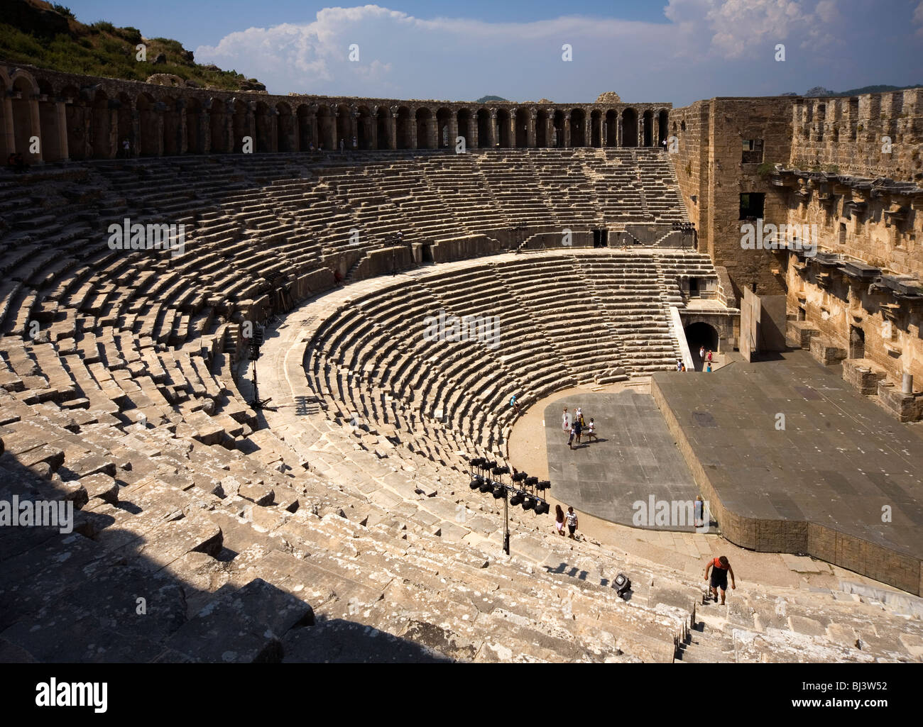 Roman Amphitheatre of Aspendos Anatalya Turkey Stock Photo - Alamy
