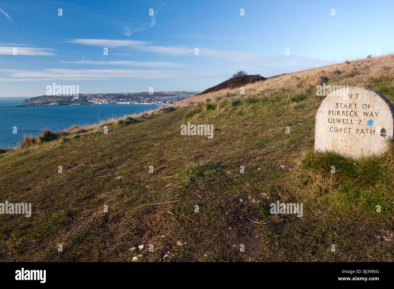 Swanage Bay from Ballard Point. Studland. Dorset Stock Photo - Alamy