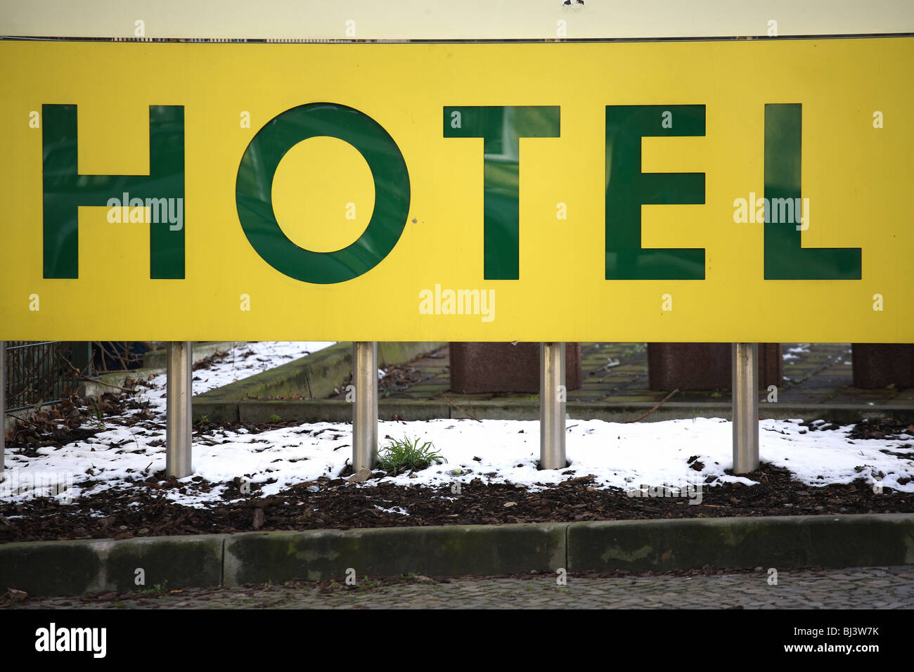 Sign with HOTEL written on it Stock Photo - Alamy