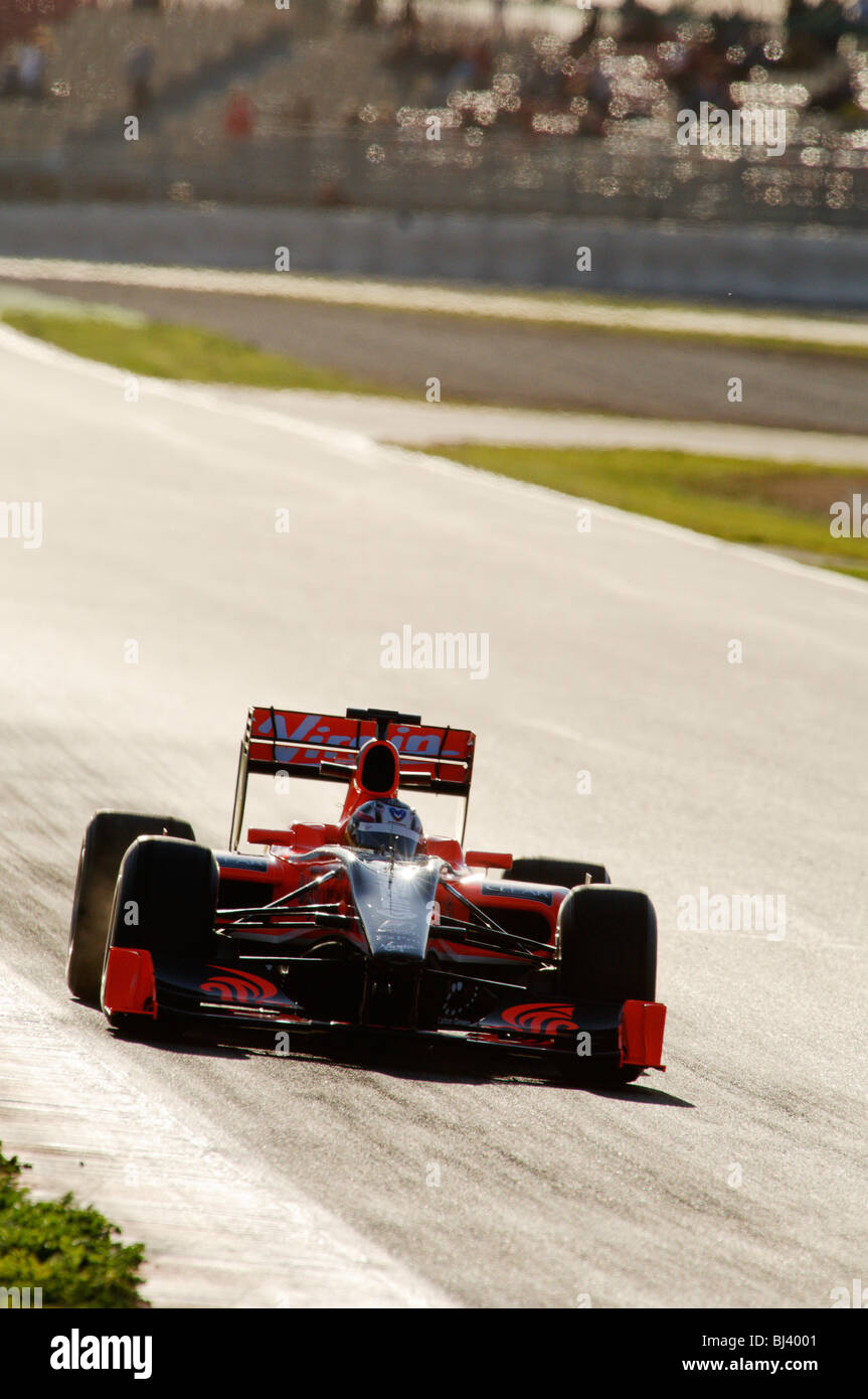 Timo GLOCK (GER) in the Virgin VR-01 race car during Formula 1 Tests ...