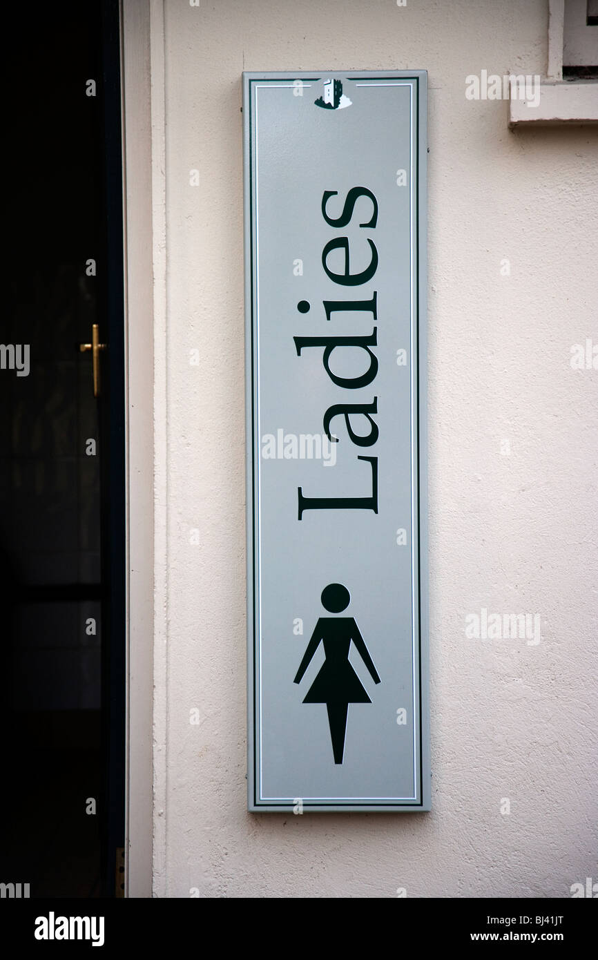 Ladies Toilet Sign Blarney Castle Ireland Stock Photo - Alamy