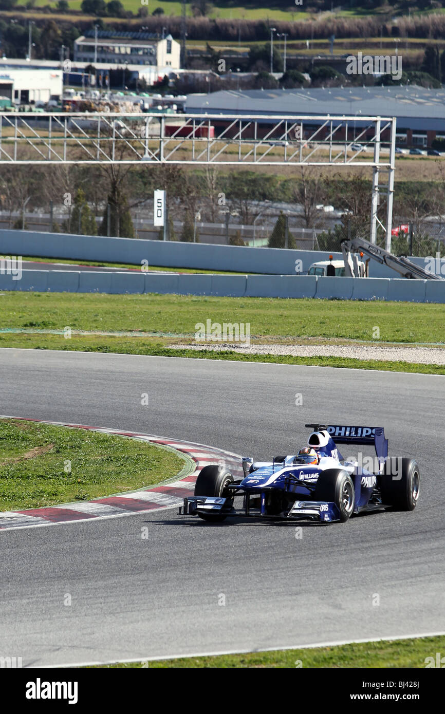 Nico Huelkenberg driving for the 2010 Williams-Cosworth Formula One ...