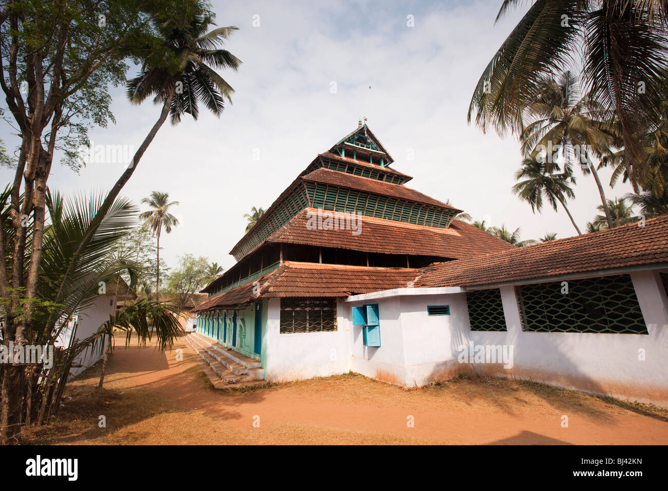 India, Kerala, Calicut, Kozhikode, Kuttichira, Mishkal Mosque, rebuilt ...