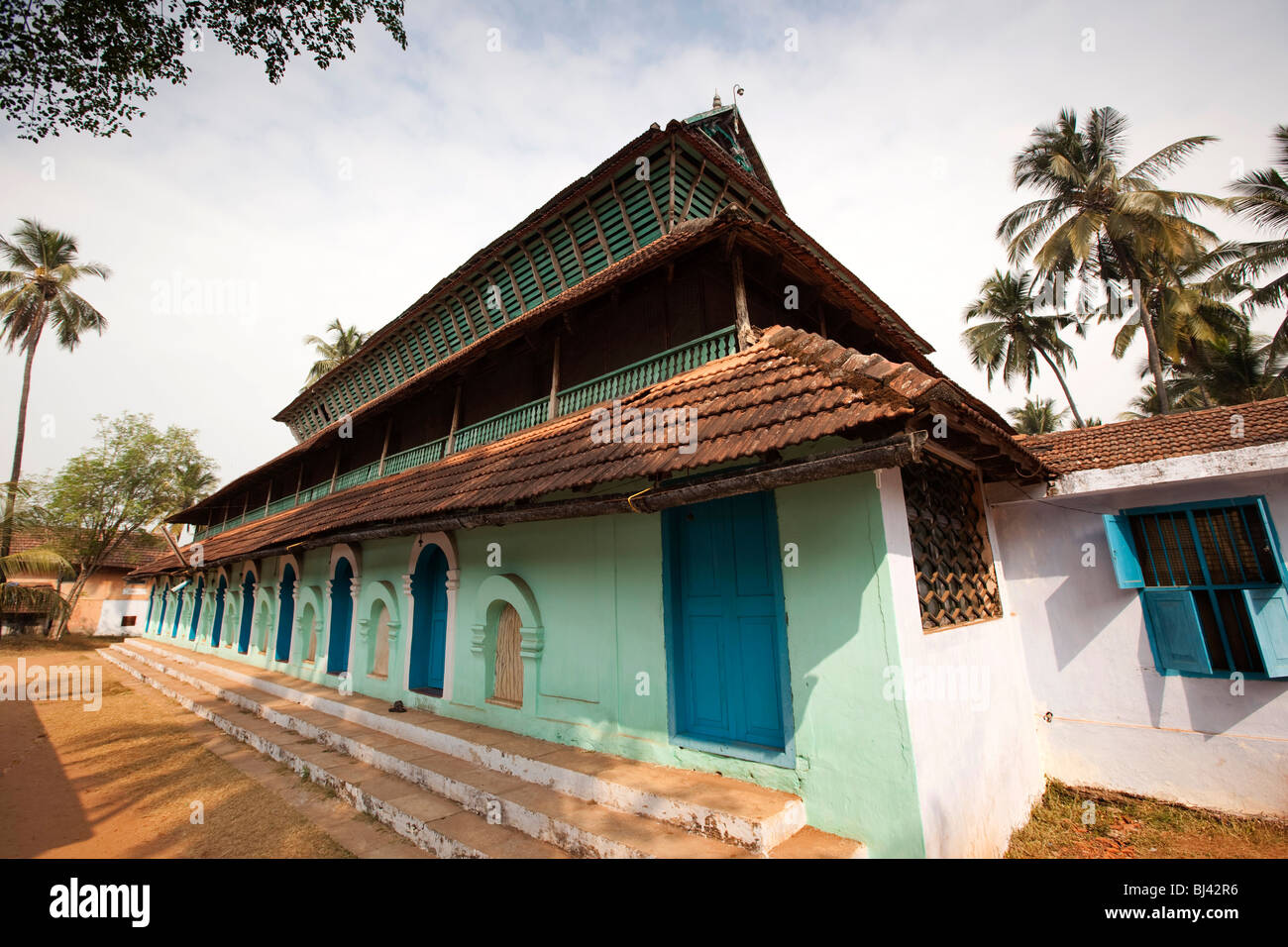 India, Kerala, Calicut, Kozhikode, Kuttichira, Mishkal Mosque, rebuilt ...