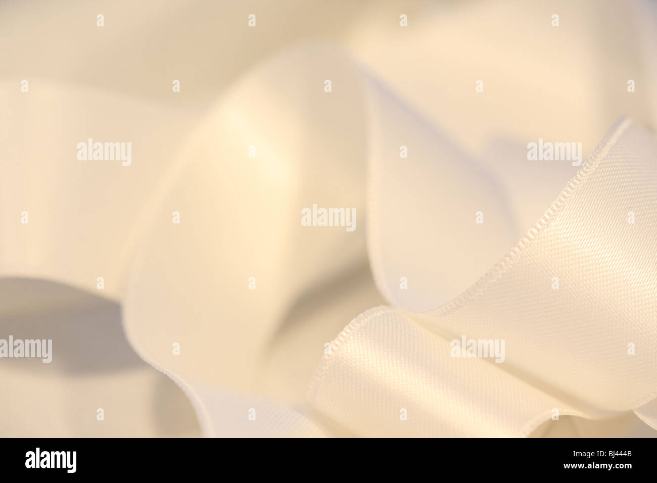 Ivory white wedding ribbon Stock Photo - Alamy