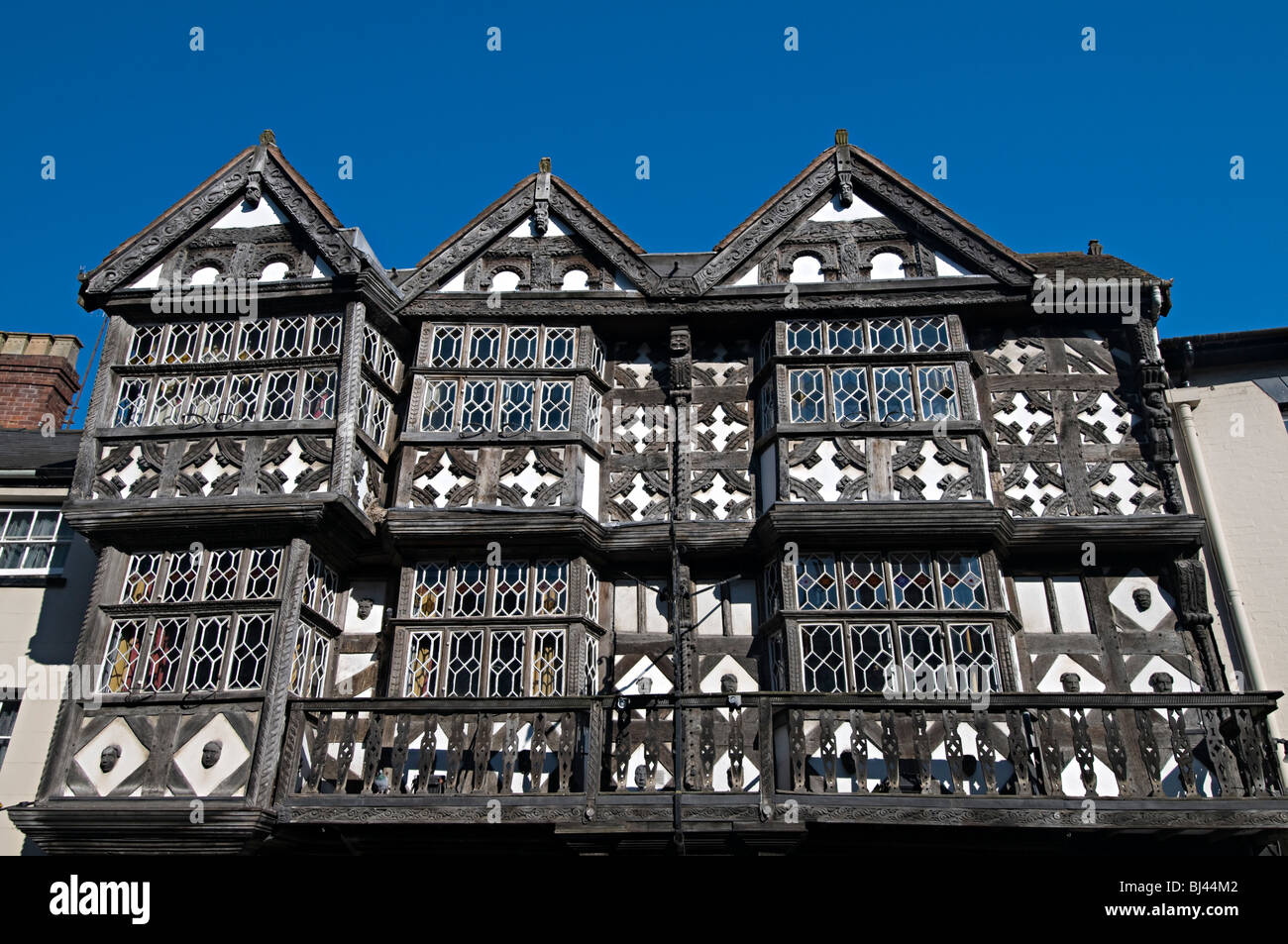 the feathers hotel medieval tudor building in ludlow shropshire Stock ...