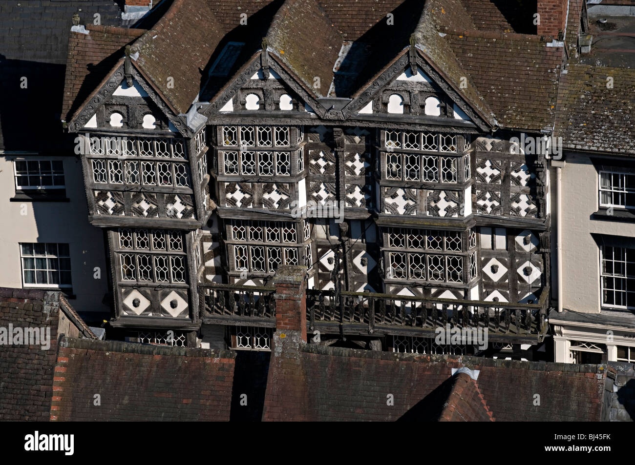 the feathers hotel medieval tudor building in ludlow shropshire Stock ...
