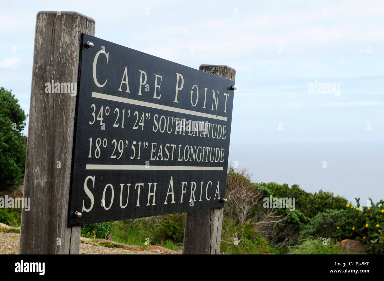 Cape Point Sign Stock Canvas Wall Art Tourist Hiking At Cape Point,