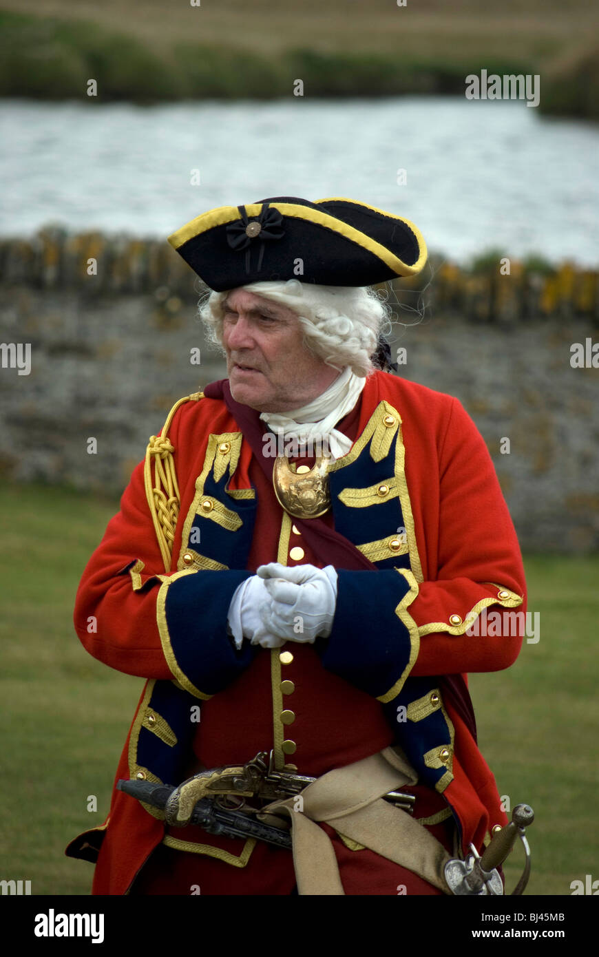 Scottish Lowland soldier near Noss Head and Wick in the north east of ...
