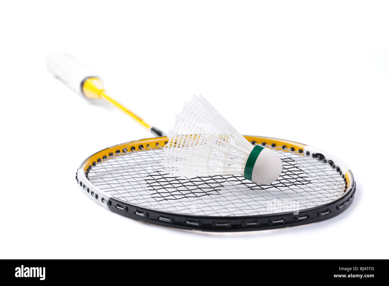the photo shot of badminton shuttlecock Stock Photo - Alamy