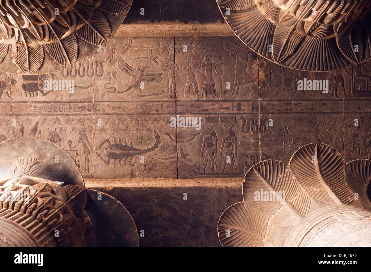 ceiling of the Temple of Esna, Egypt Stock Photo - Alamy