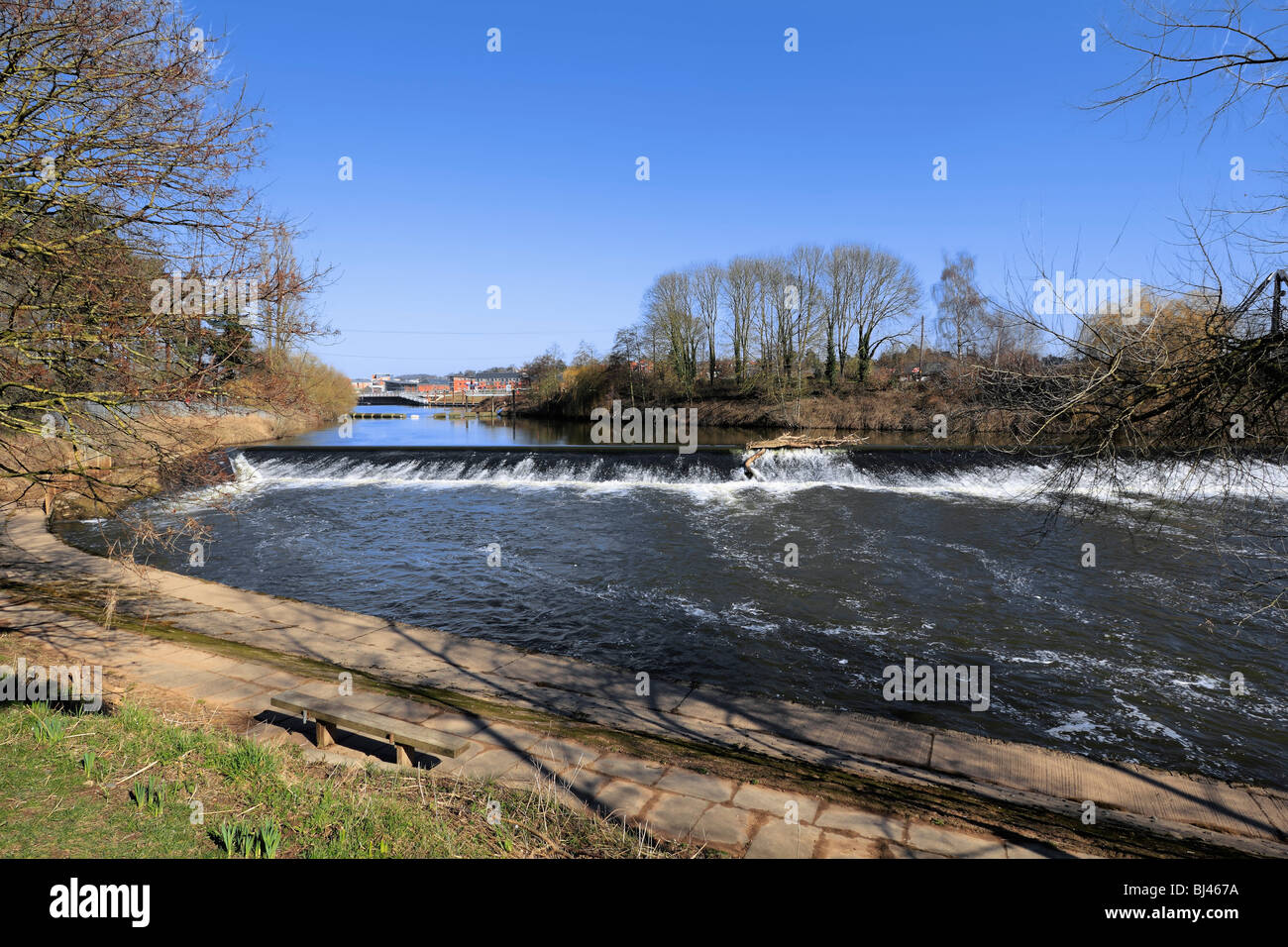 the river severn worcester Stock Photo - Alamy