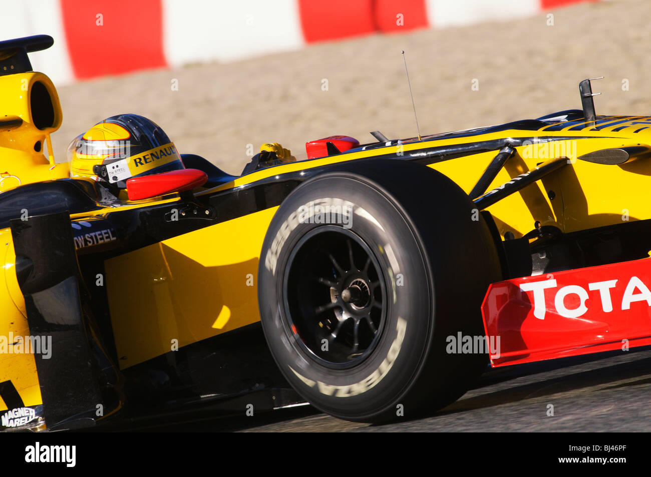 Robert KUBICA (POL) in the Renault R30 race car during Formula 1 Tests ...