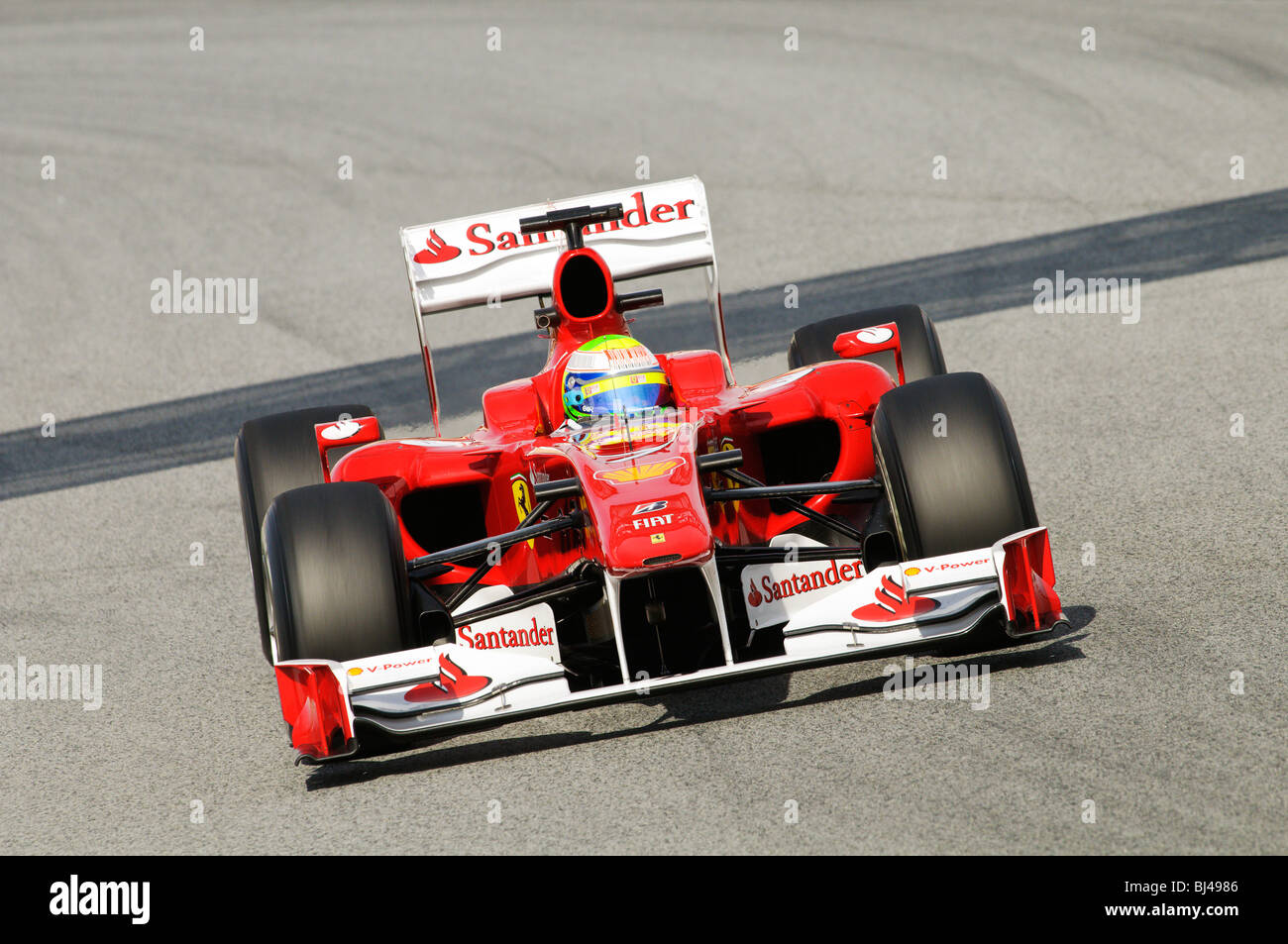 Felipe MASSA (BRA) in the Ferrari F10 race car during Formula 1 Tests ...