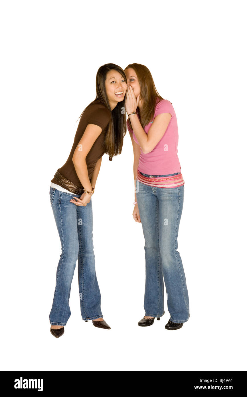 Telling secrets hi-res stock photography and images - Alamy