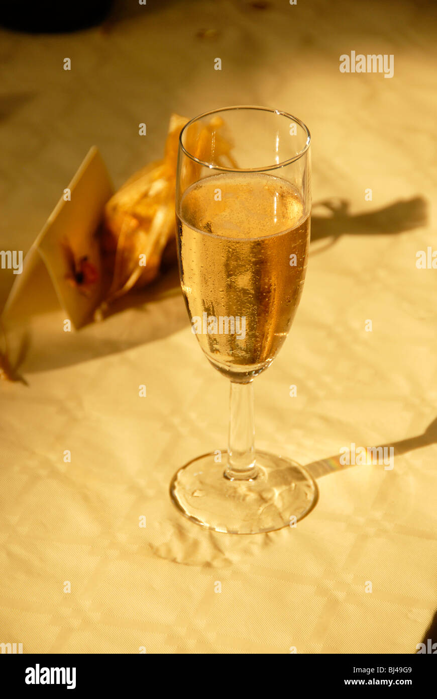 Glass of champagne at celebration party Stock Photo - Alamy