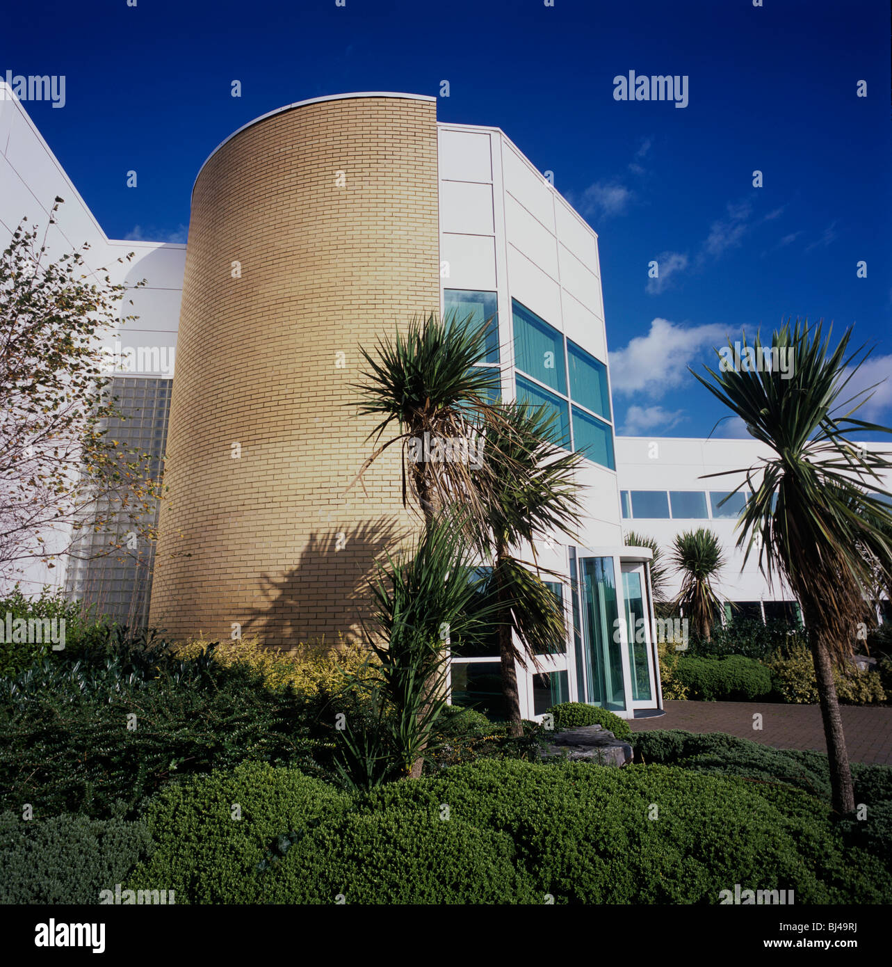Entrance to an Factory Office Building Stock Photo - Alamy