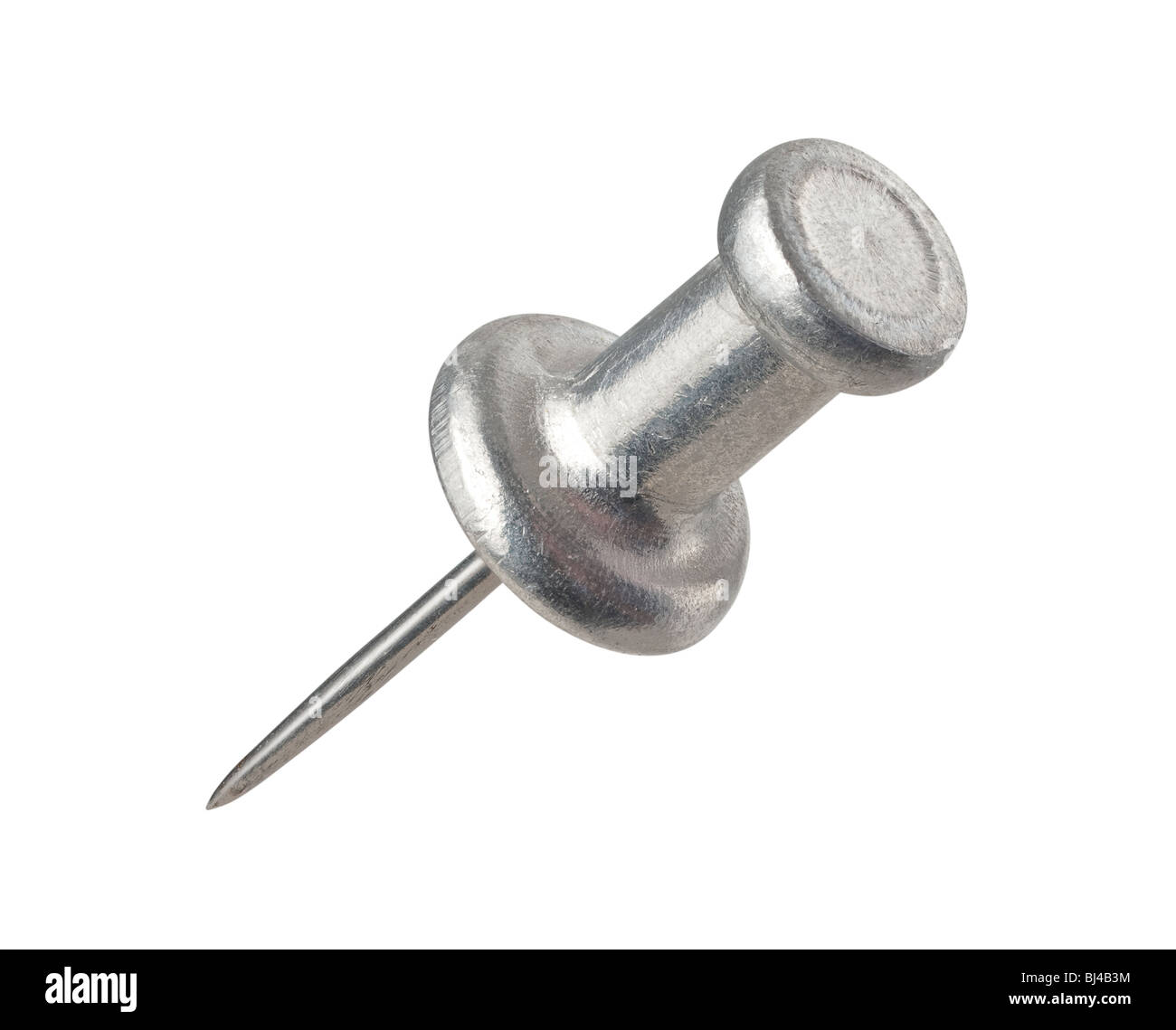 Pushpin isolated on a white background. Full focus front & back Stock ...