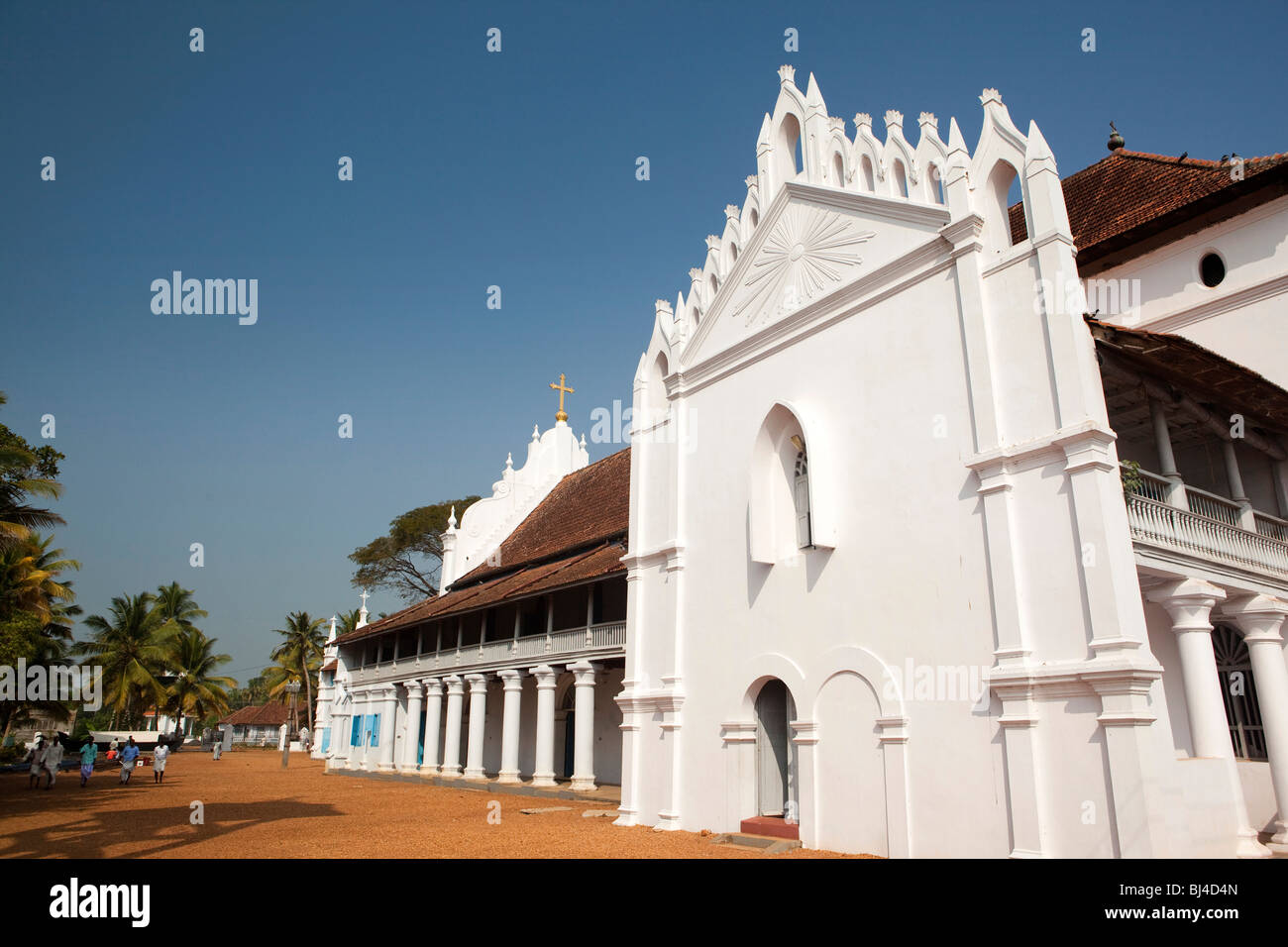 India, Kerala, Champakulam village, Syrian Christian Church in historic ...