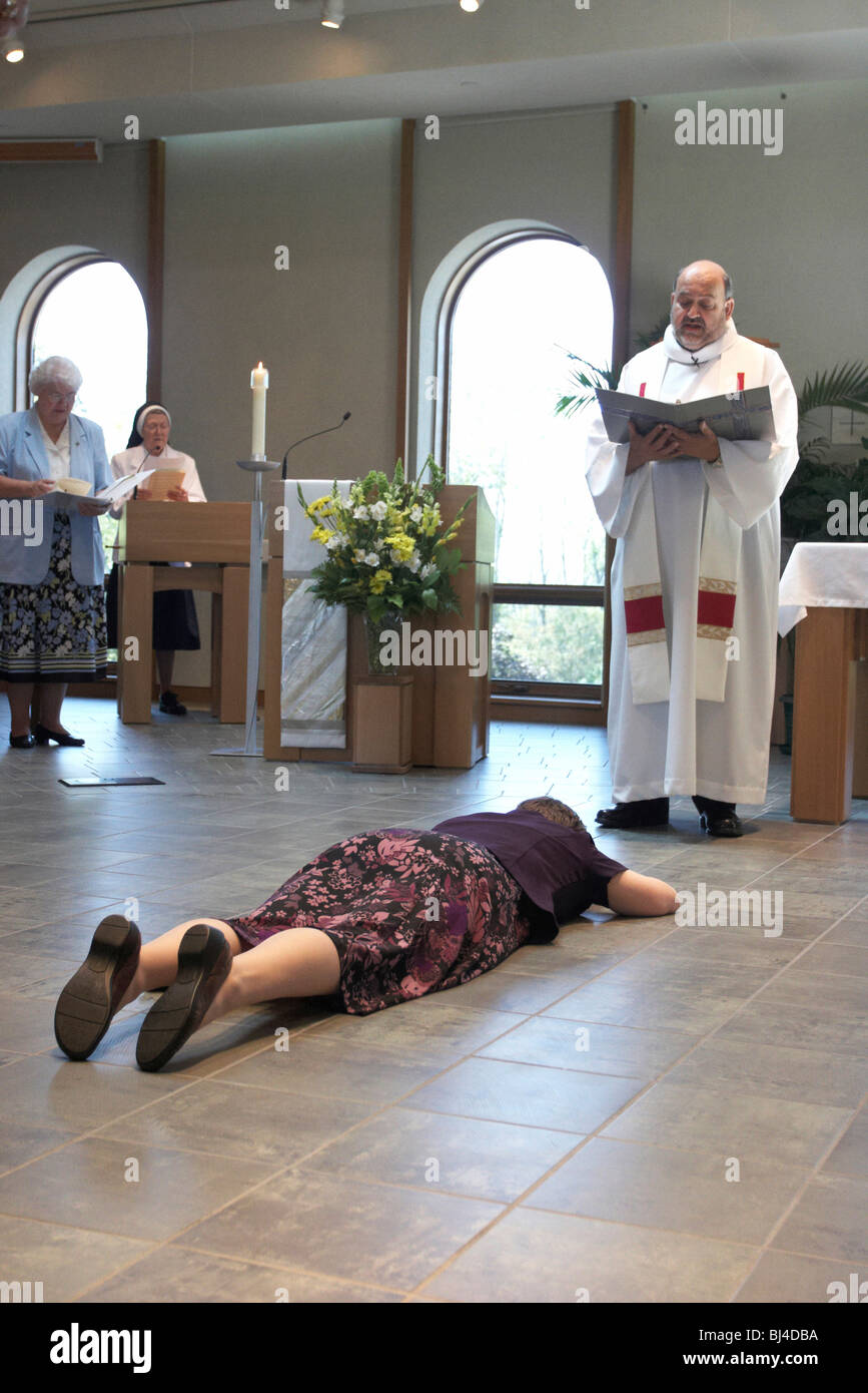 Prostrate catholic hi-res stock photography and images - Alamy