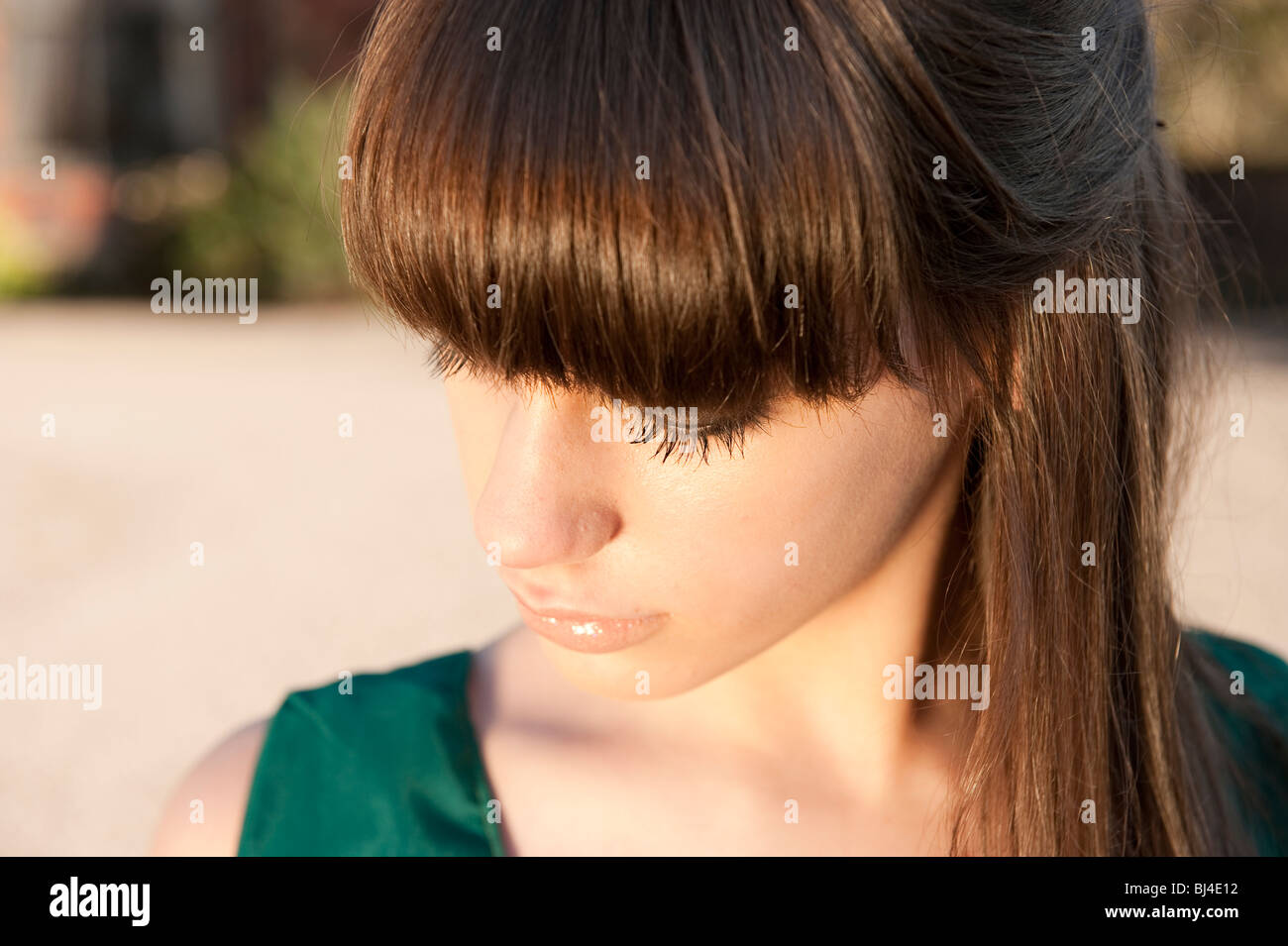 Looking coy hi-res stock photography and images - Alamy