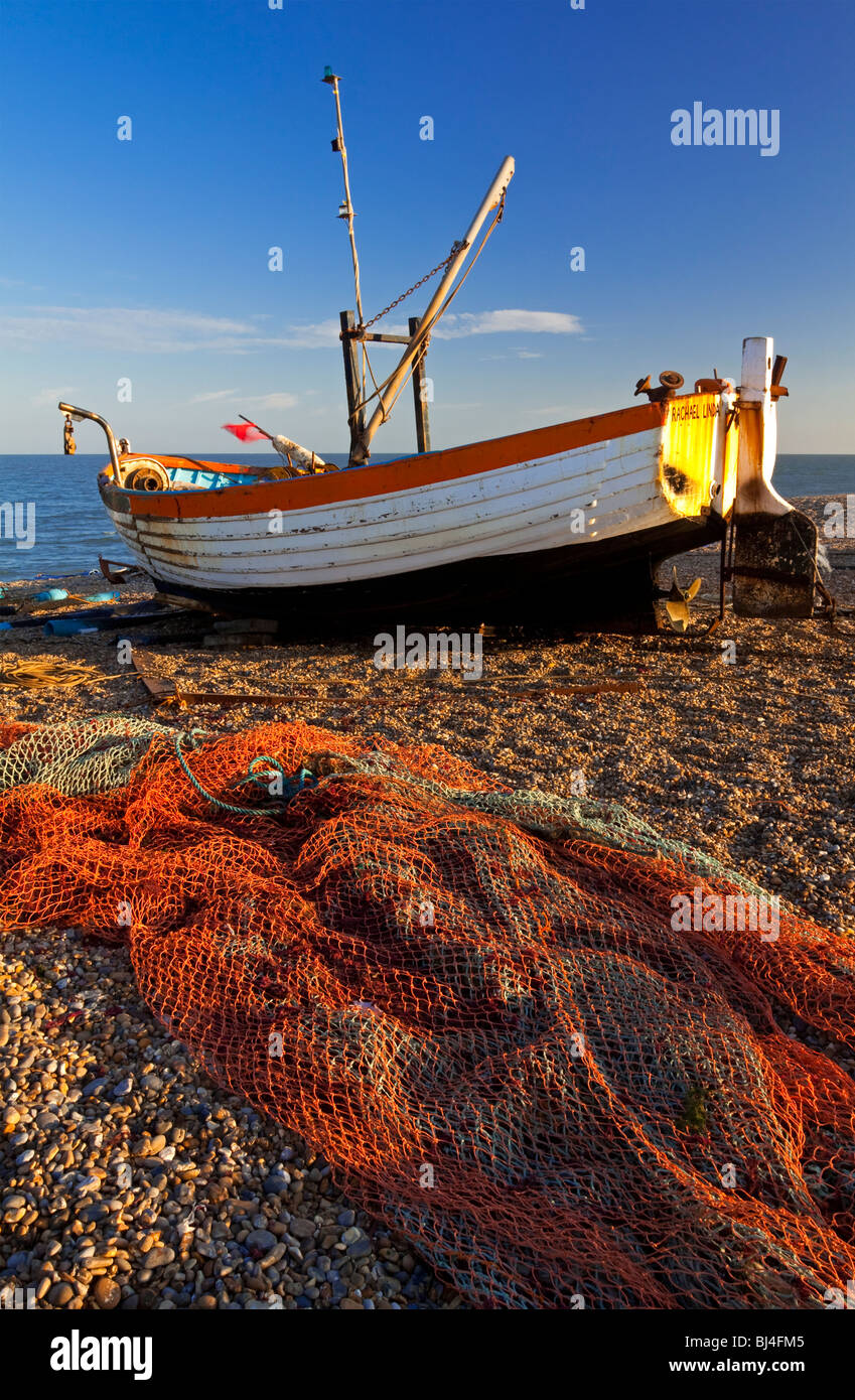 The beach at Aldeburgh a fishing town in Suffolk East Anglia England UK ...