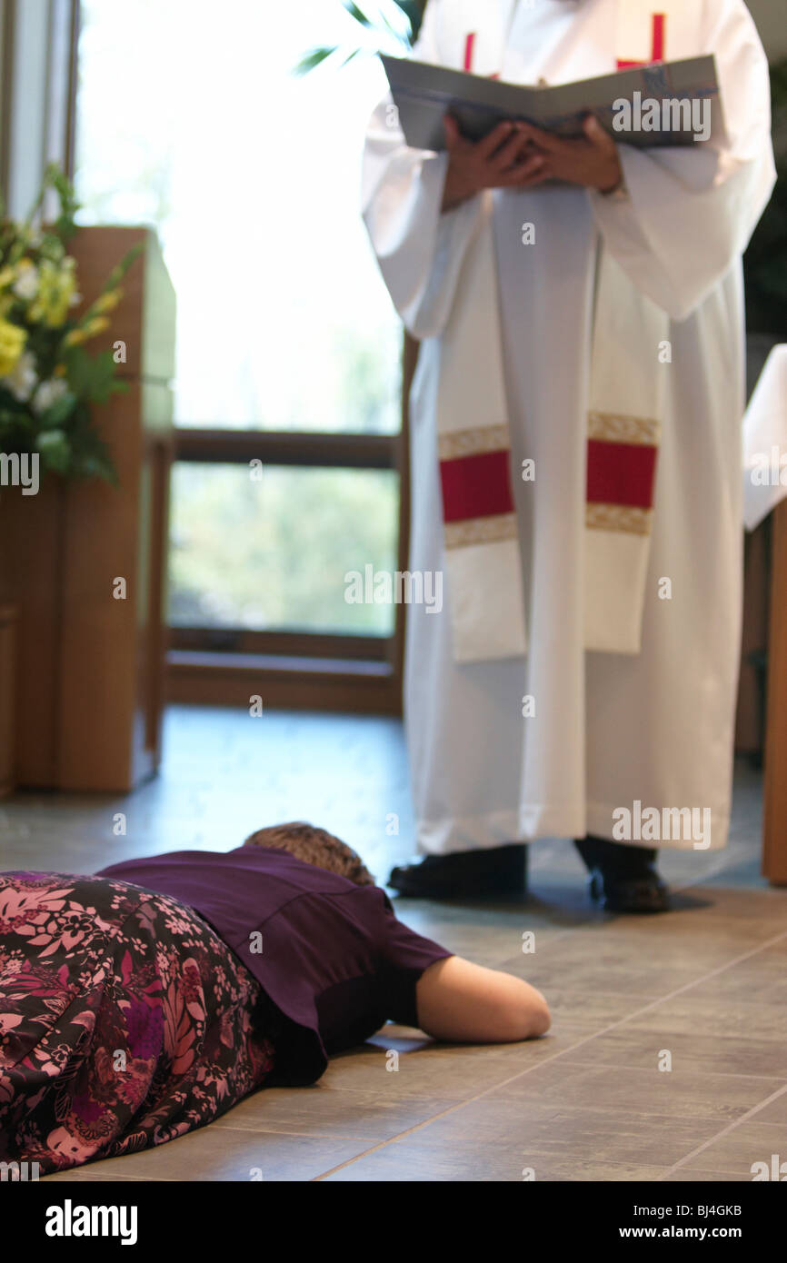 Prostrate catholic hi-res stock photography and images - Alamy