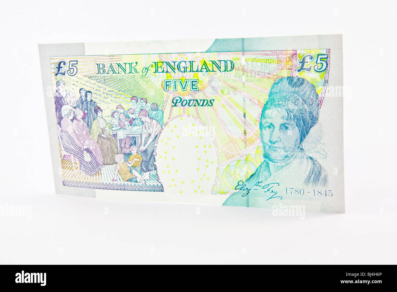 Banknote, 5 British pounds Stock Photo - Alamy