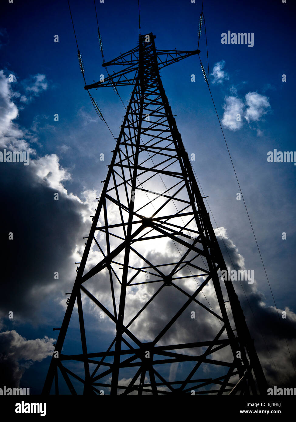 High tension pylon hi-res stock photography and images - Alamy