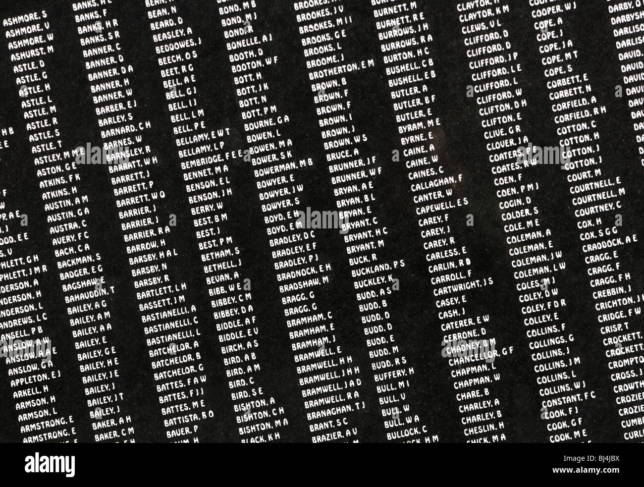 The names of the victims (not all) bombing during World War IIon The ...