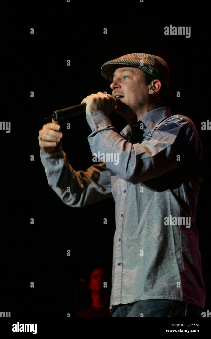 Bjoern Warns aka "Schiffmeister", singer of the German Hip Hop band ...