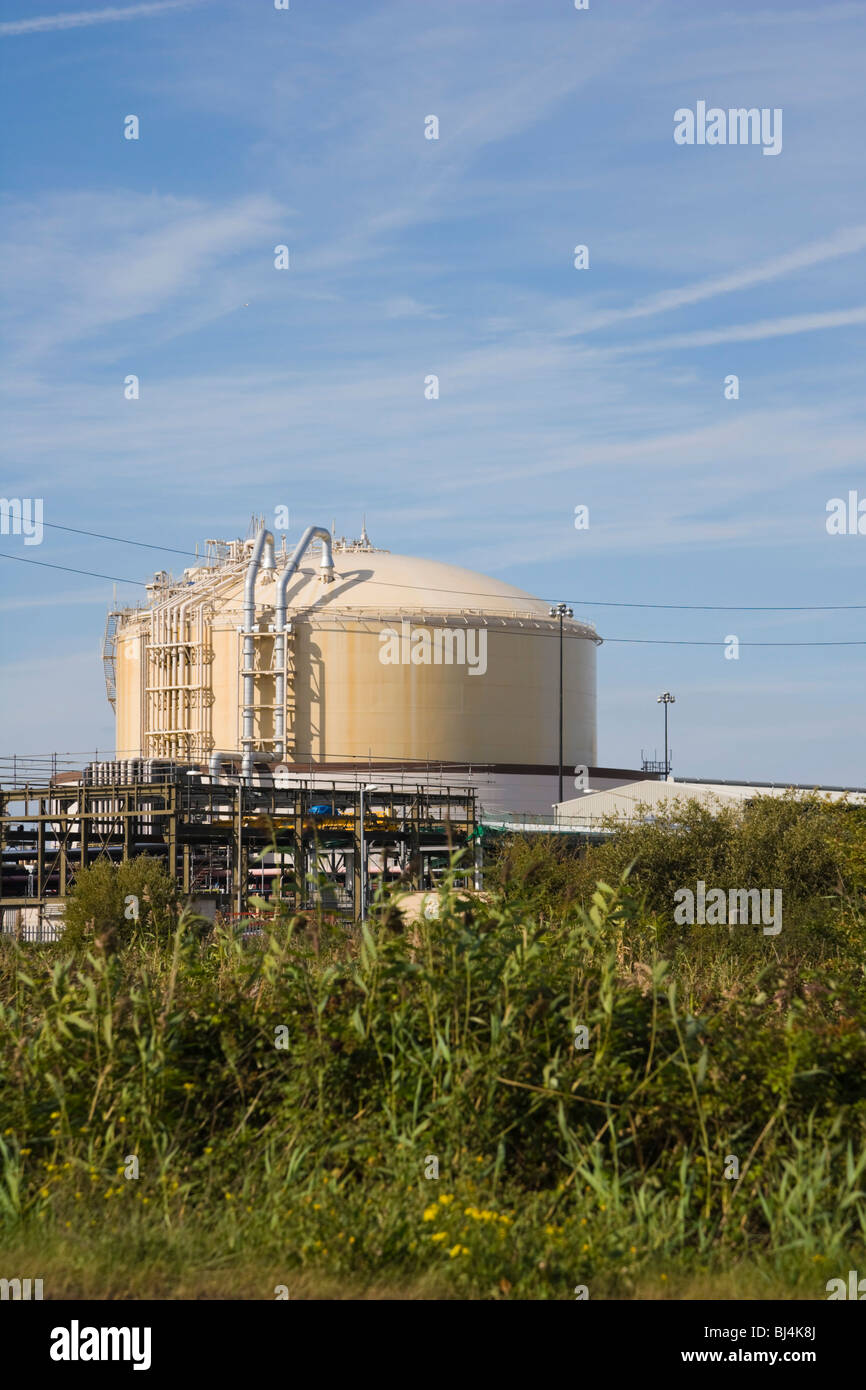 Liquefied Natural Gas, LNG, storage installation on the national grid ...