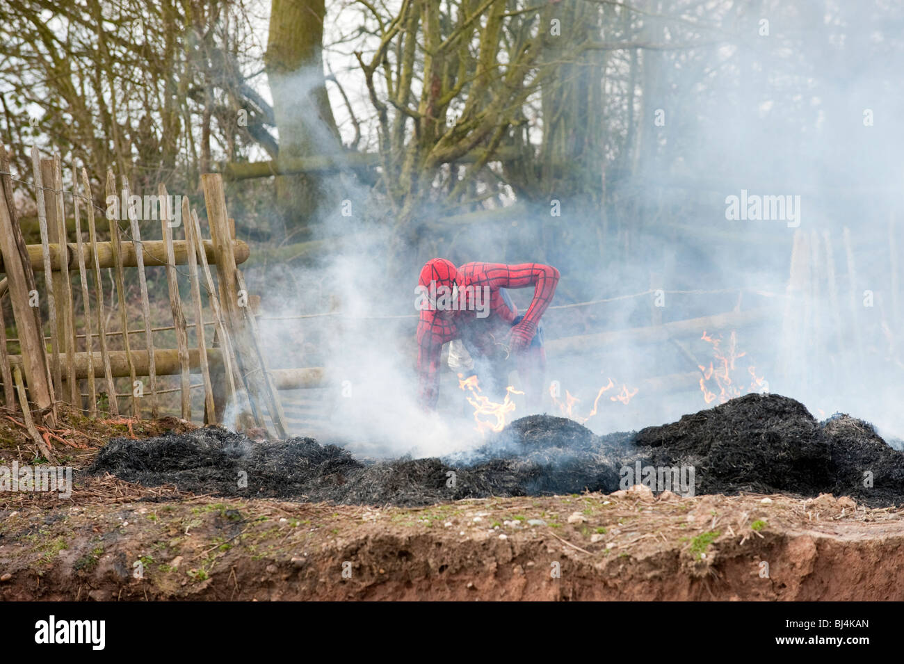 Running through fire hi-res stock photography and images - Alamy