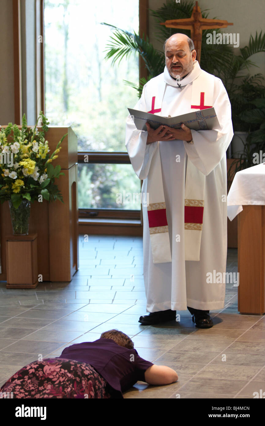 Prostrate catholic hi-res stock photography and images - Alamy