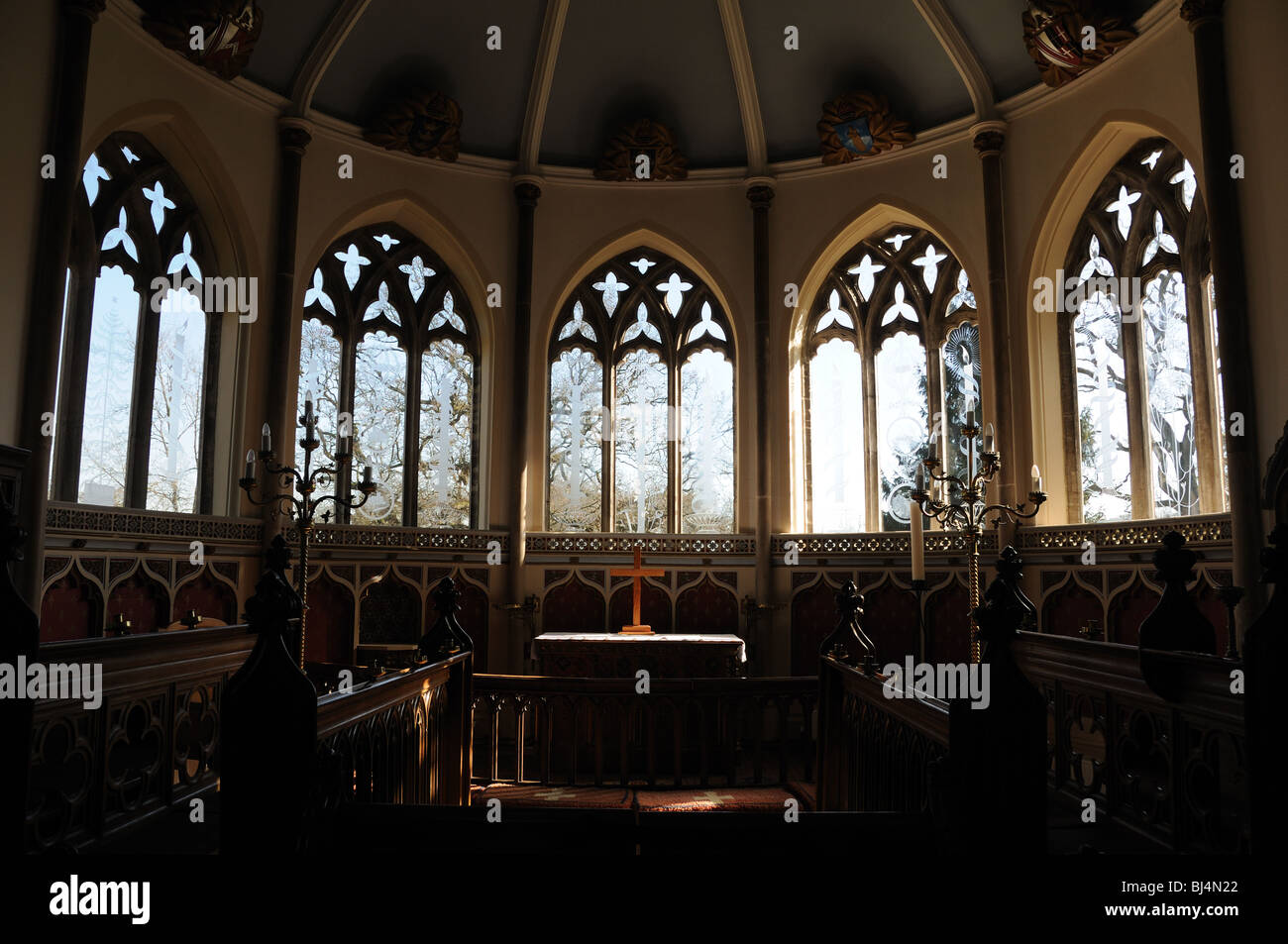 Inside Moreton Church Stock Photo - Alamy
