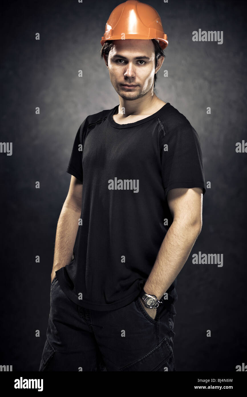 Workman hard hat hi-res stock photography and images - Alamy