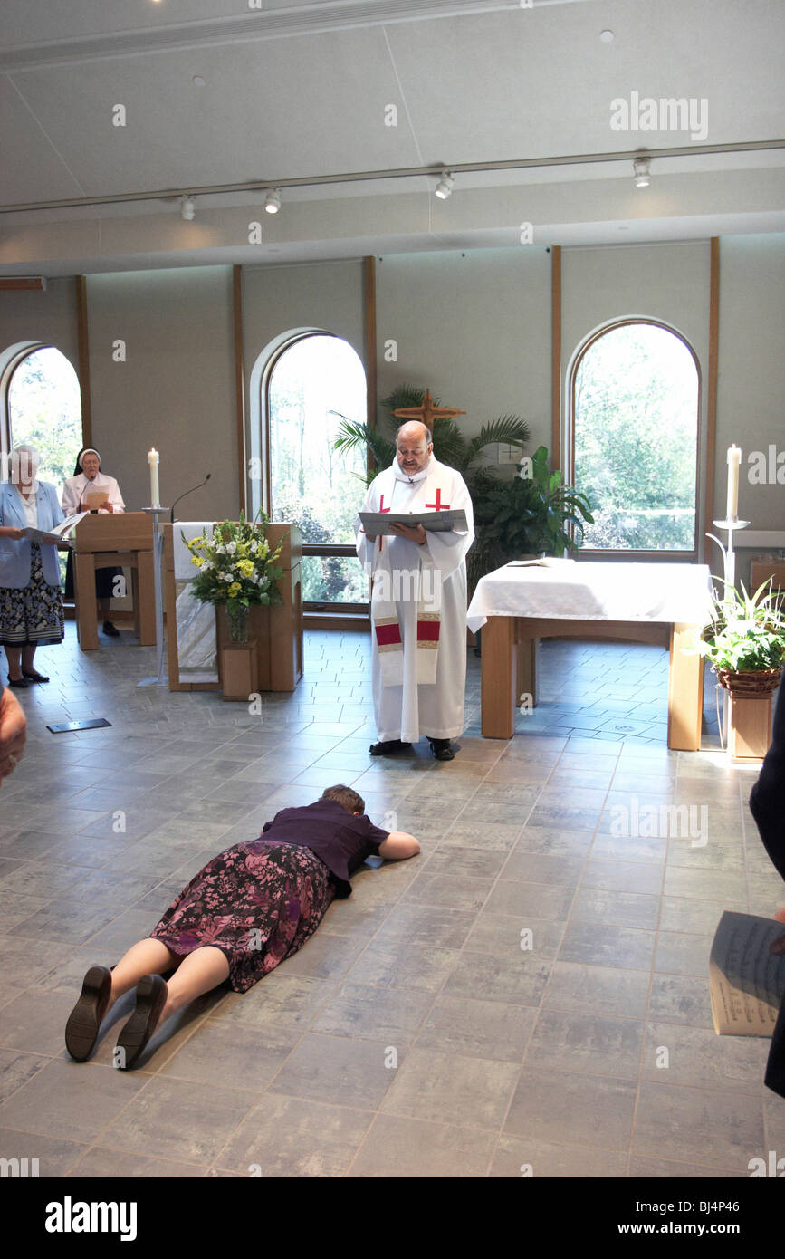 Prostrate catholic hi-res stock photography and images - Alamy