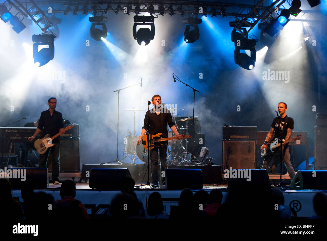 The Swiss band Favez live at the Openquer music festival in Zell ...