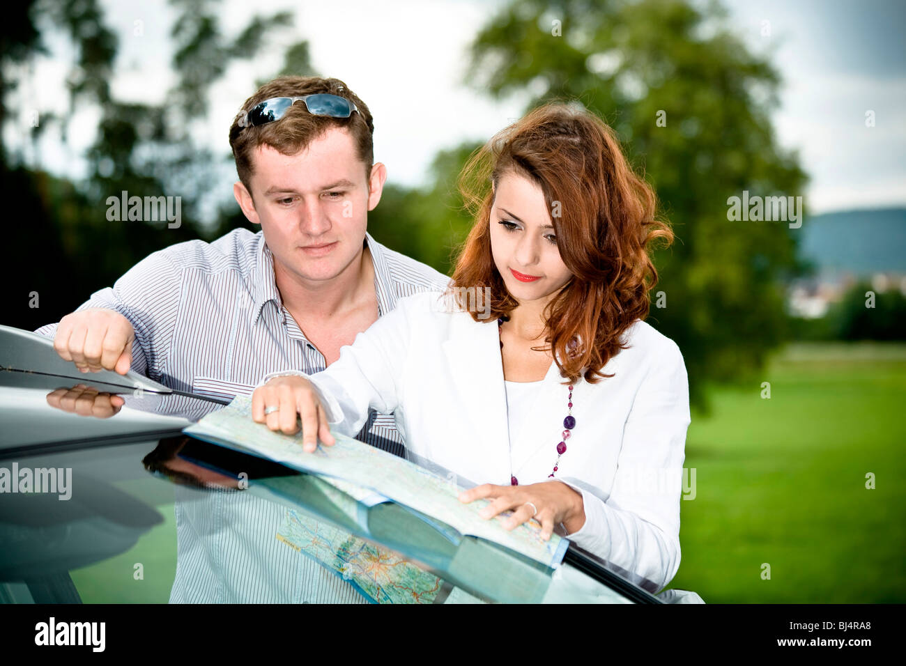 Map of car hi-res stock photography and images - Alamy