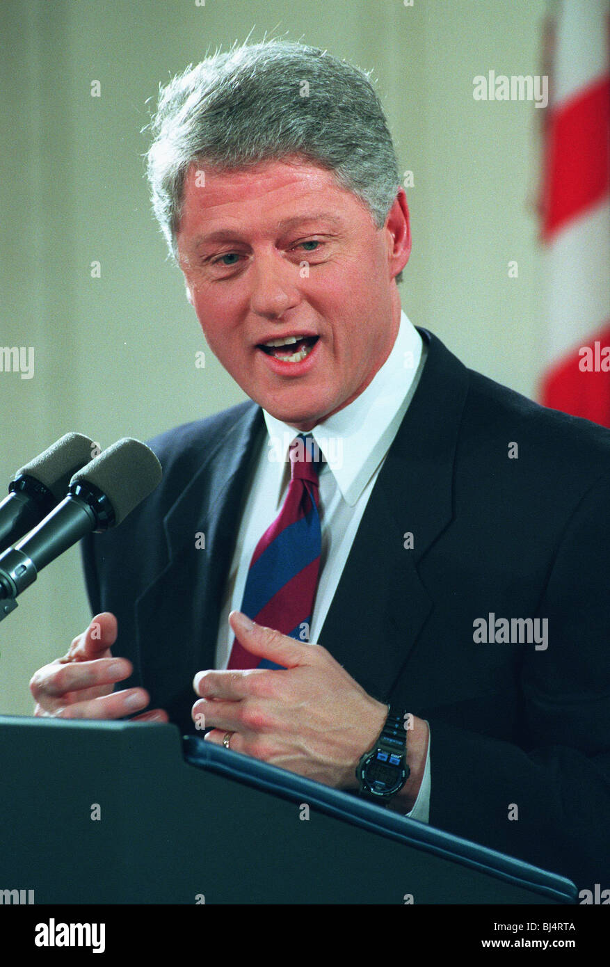 BILL CLINTON PRESIDENT OF THE U.S.A. 14 September 1995 Stock Photo - Alamy